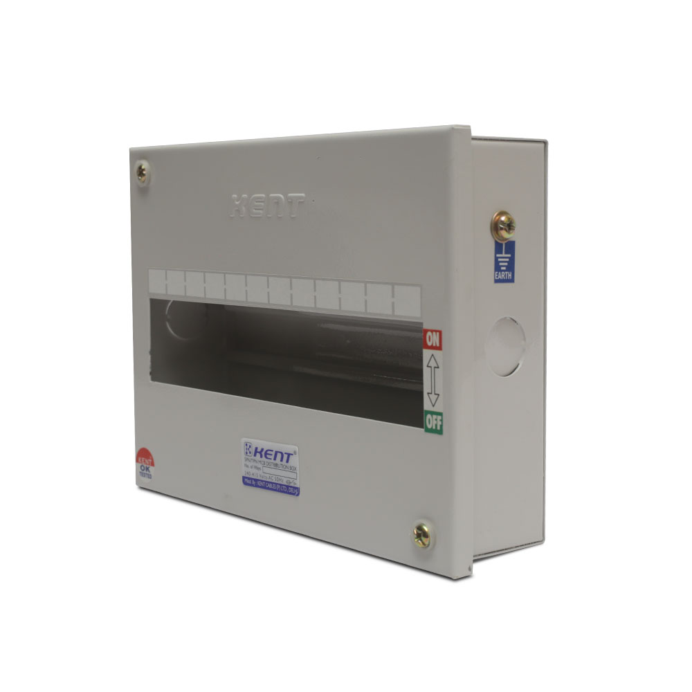 12 Way MCB Box (S.P.) Iron (Deluxe)