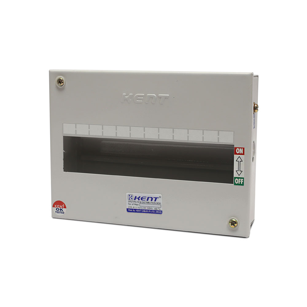 12 Way MCB Box (S.P.) Iron (Deluxe)