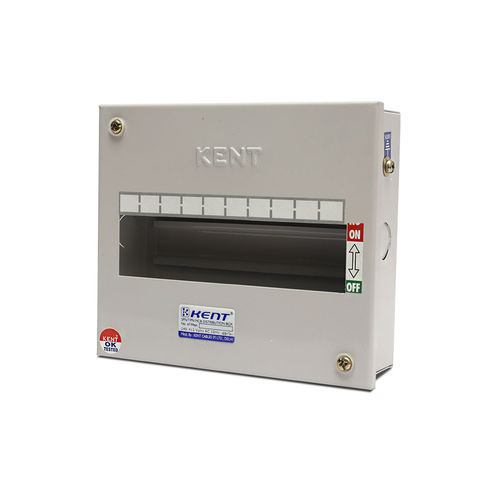 10 Way MCB Box (S.P.) Iron (Deluxe)