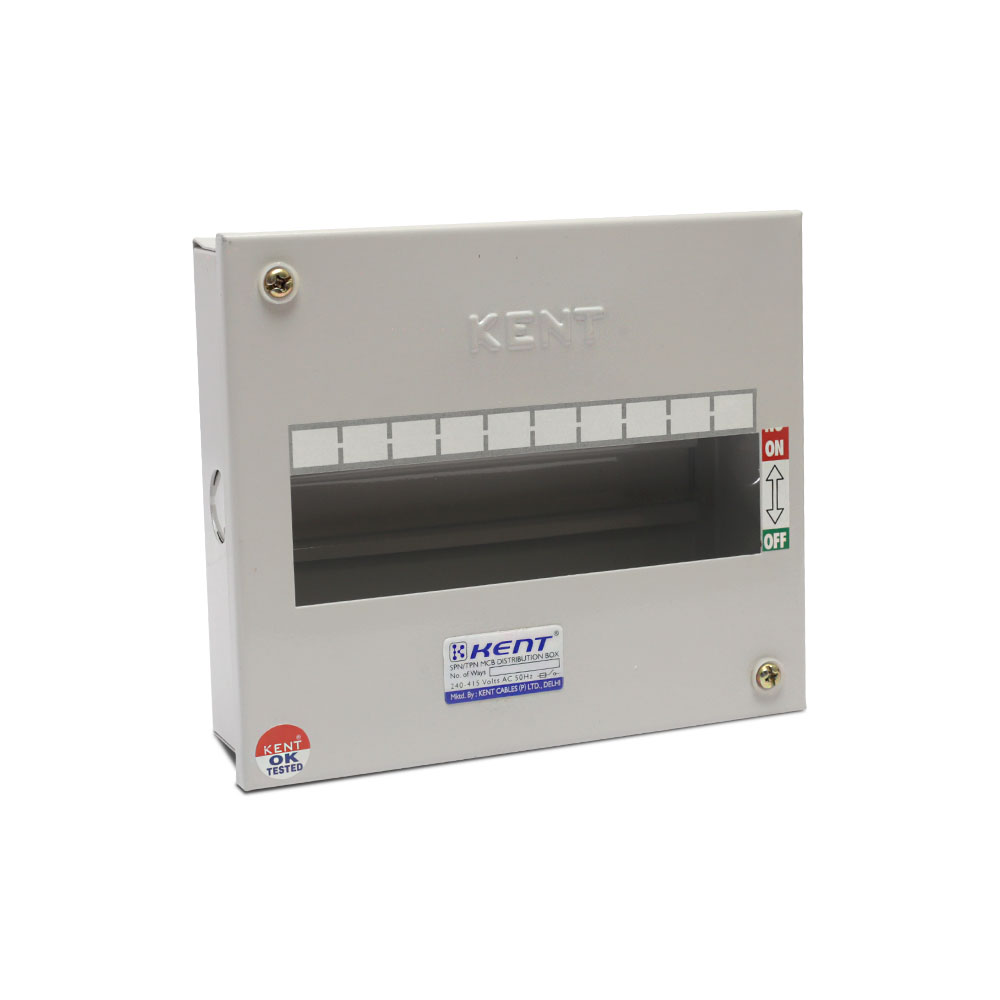 10 Way MCB Box (S.P.) Iron (Deluxe)