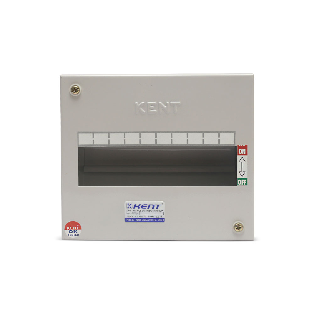 10 Way MCB Box (S.P.) Iron (Deluxe)